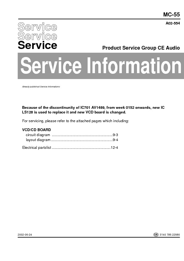 Download MC-55.pdf Service diagram. Free manual and datasheet. Working ...